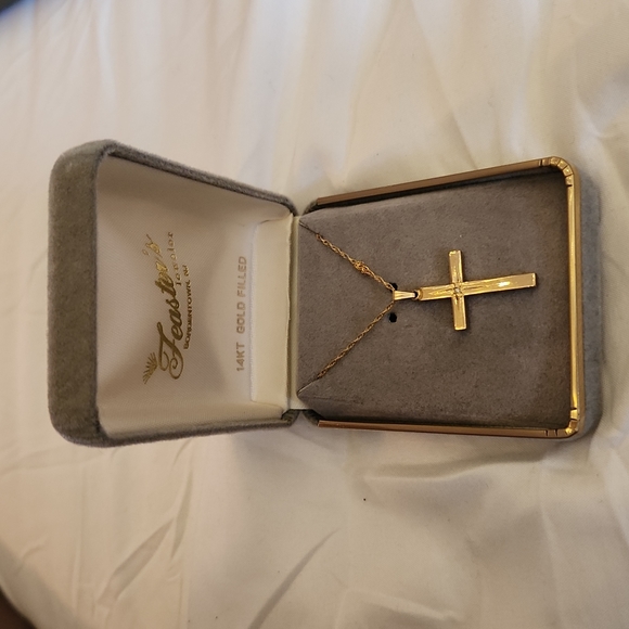 Fosters | Jewelry | 4k Gold Crucifix Necklace | Poshmark